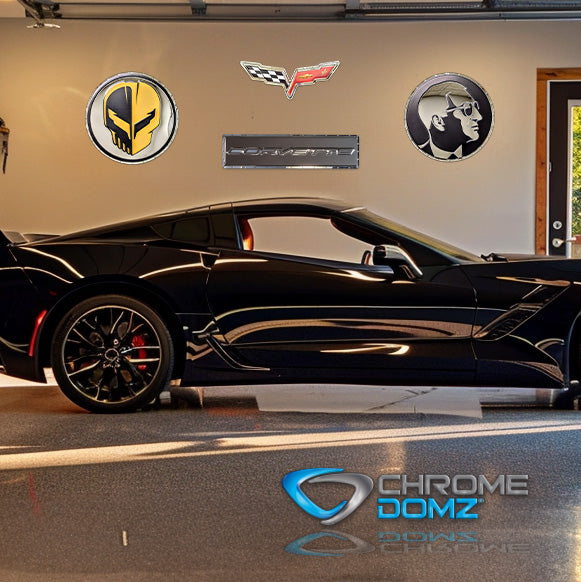 Corvette Racing Jake Logo Metal Sign – Chrome Domz