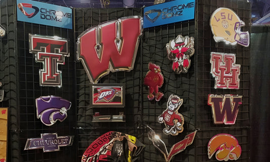 Chrome Domz: Premium Metal Wall Art Decor | Metal Logo Sign
