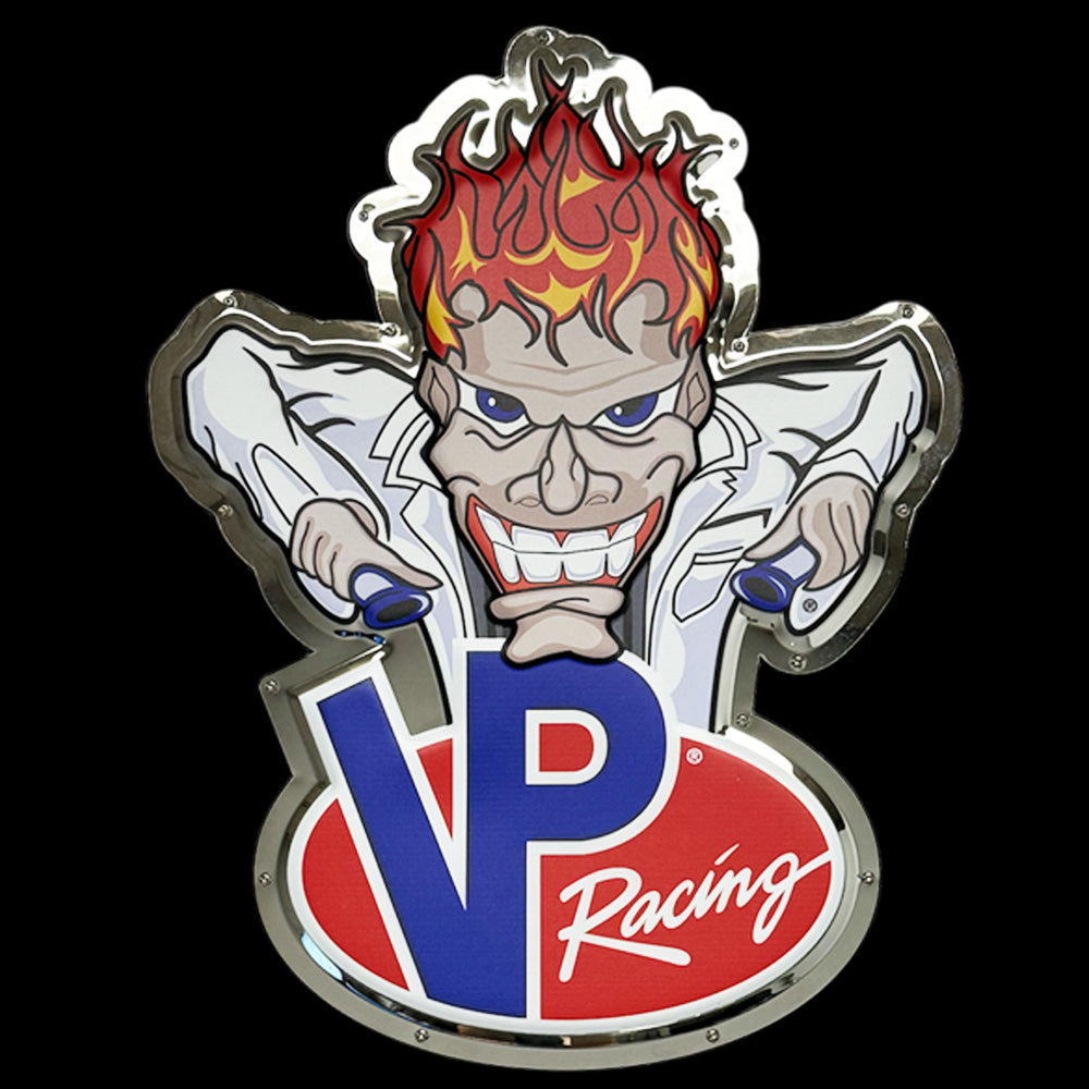 VP Racing Fuels Mad Scientist Metal Sign – Chrome Domz
