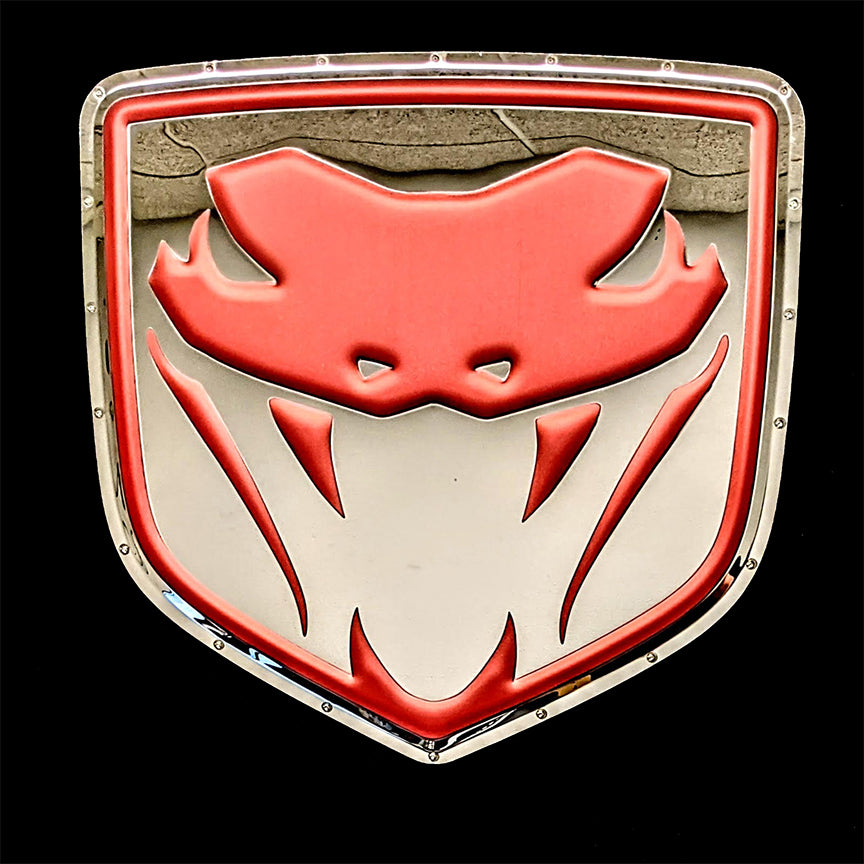 Dodge Viper Fangs Metal Sign – Chrome Domz