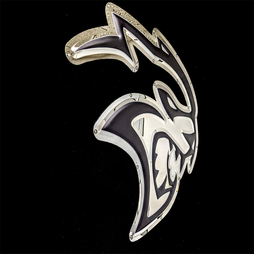 Dodge Hellcat Metal Sign – Chrome Domz