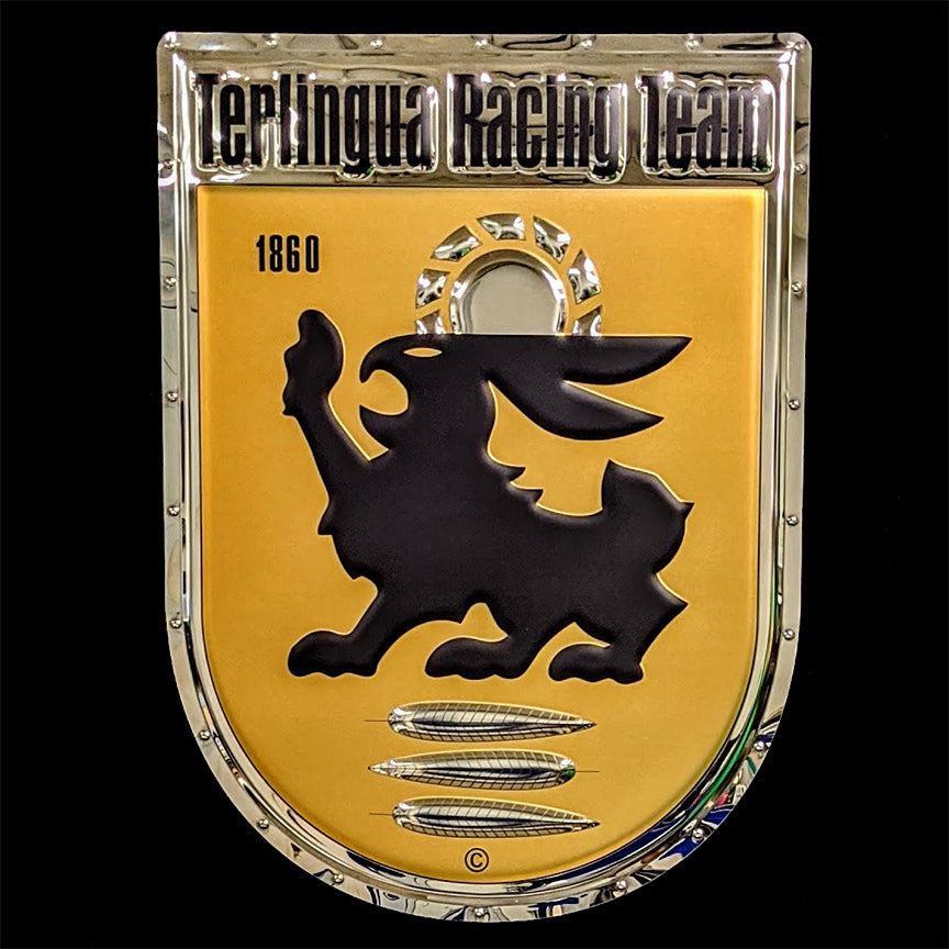 Terlingua Racing Team Badge Metal Sign Shelby – Chrome Domz