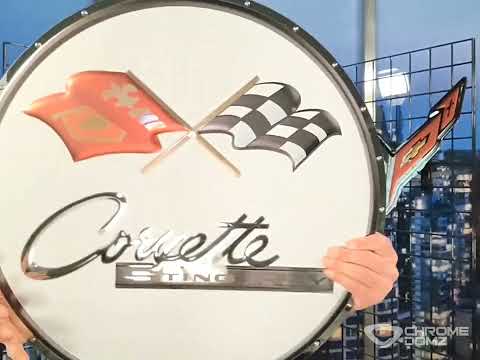 Chrome Domz: Premium Metal Wall Art Decor | Metal Logo Sign